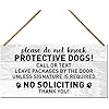 Amazon.com: No Soliciting Dog Warning for Home & Yard Decor - Beware of ...