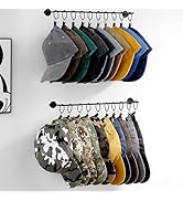 Amazon.com: Hat Rack Wall Cap Organizer - Baseball Hat Racks Display ...
