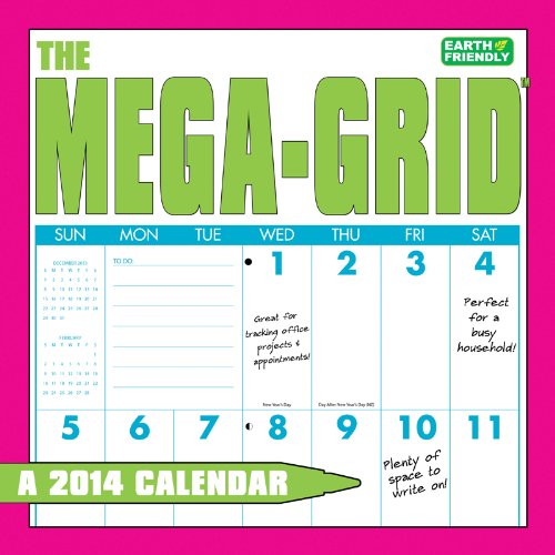 Mega-Grid 2014 Calendar : Zebra Publishing Corp.: Amazon.co.uk: Books