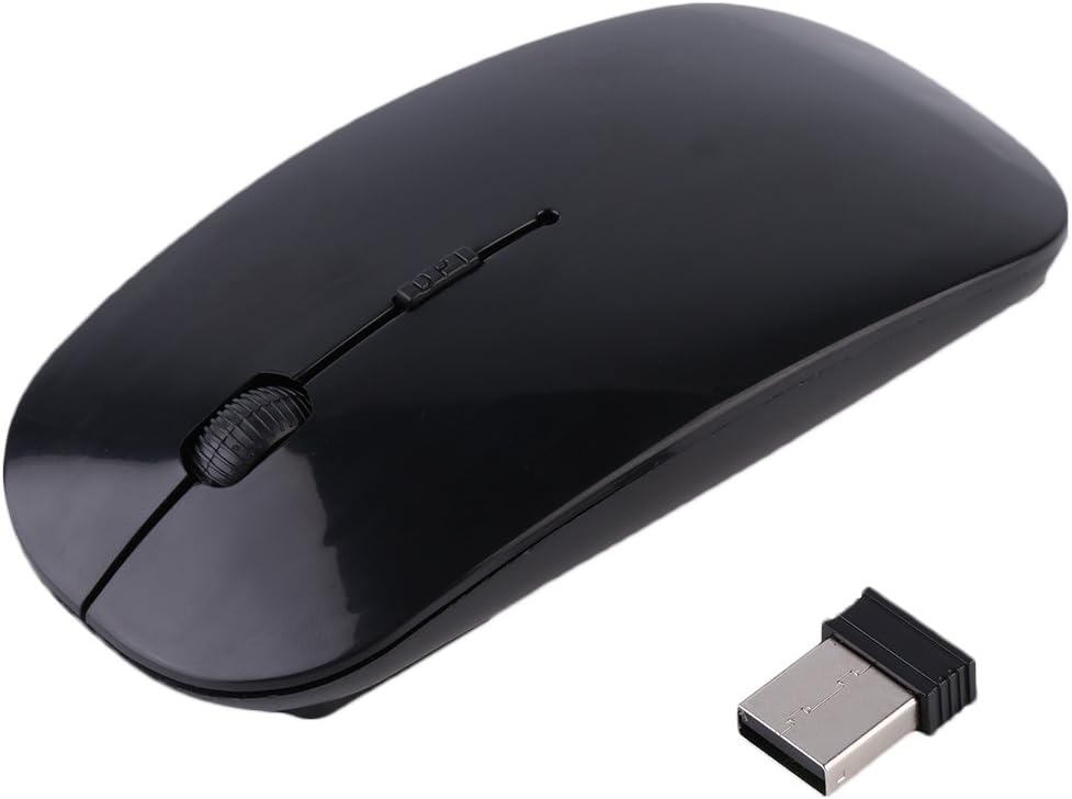 Wireless mouse for laptop 2.4GHz, computer and PC with usb mini ...