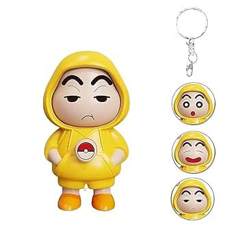 ULTRINA Face Changing Keychain with 3 Expressions Sinchain 3D Cartoon ...