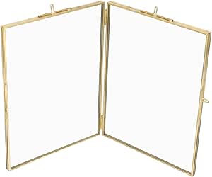 Amazon.com - BESPORTBLE Copper Edge Glass Photo Frame Clear Glass ...