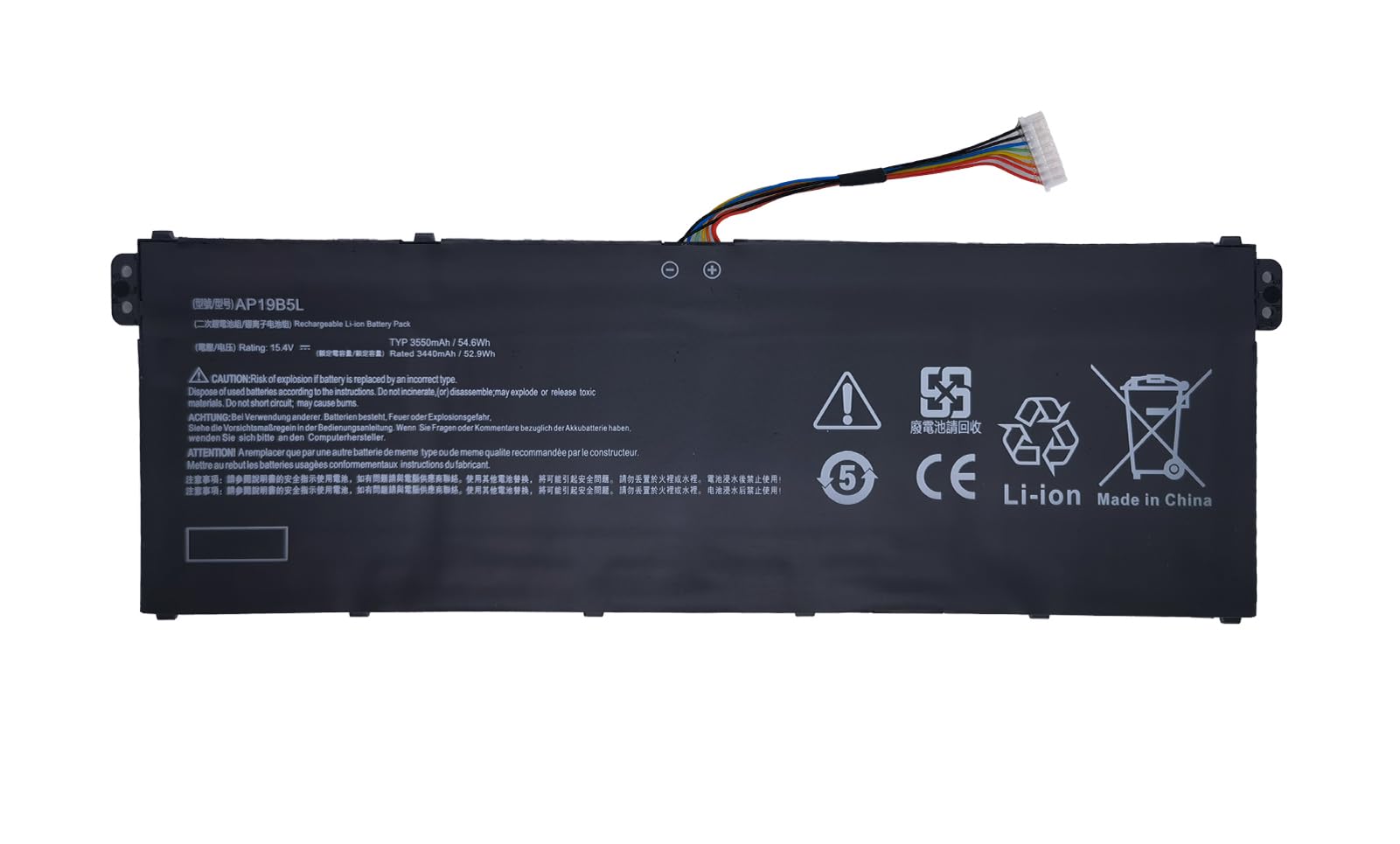 Amazon.com: NBULBL AP19B5L Laptop Battery Replacement for ACER Aspire 5 ...