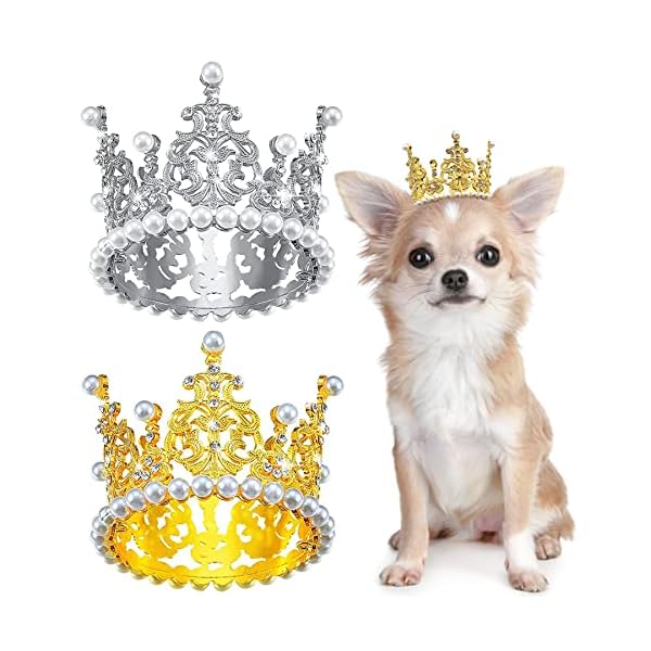 PET SHOW 2pcs Medium Dog Crown...
