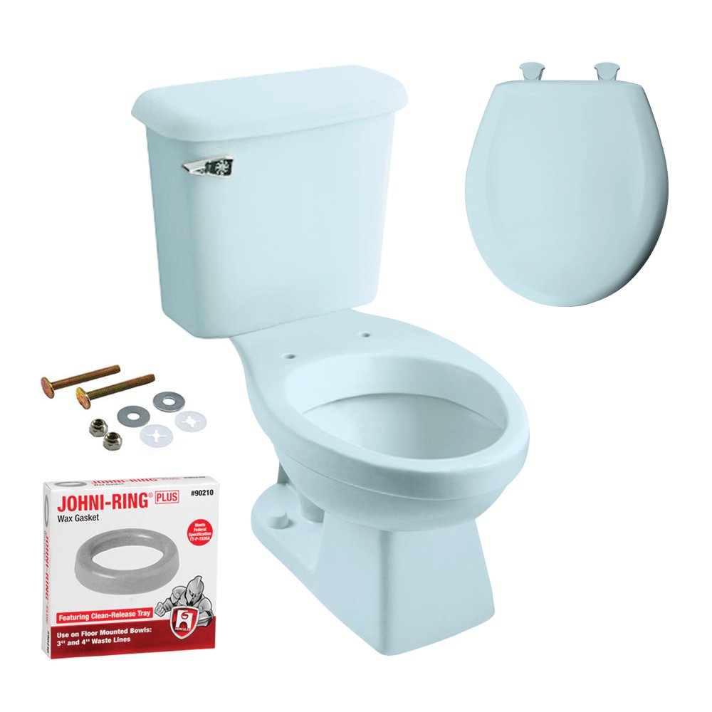 Buy Peerless Pottery K-7160-12 Madison Round Toilet Kit with Seat ...