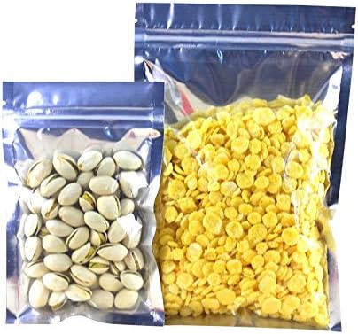 Amazon.com: 12X20CM,100 X Translucent Aluminium foil Zip Lock Bag ...