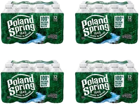 Amazon.com: Poland Spring Water Case Bundles (12 oz Case of 12-4 Cases ...