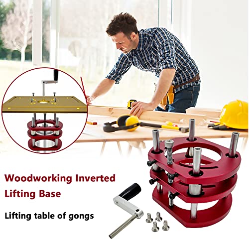 Router Lift, Router Table for Routers with Set 3 Router Table Insert ...