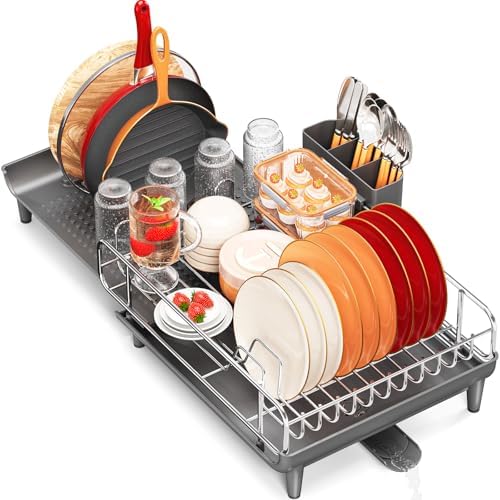 Amazon.com - Urackify Dish Drying Rack for Kitchen Counter, 304 ...