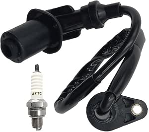 Amazon.com: GY6 Racing Ignition Coil Racing Ignition Coil Electrode SSR 125 A7TC Spark Plug Fit ...