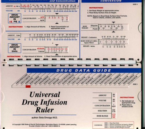 The Universal Drug Infusion Ruler Calculator: Sota Omoigui MD ...