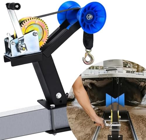Amazon.com: Adjustable Boat Trailer Winch Stand with Roller, Boat ...