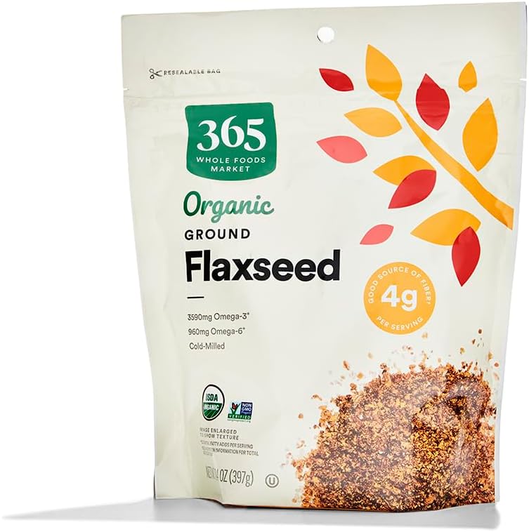 Amazon.com : 365 by Whole Foods Market, Flaxseed Ground Organic powders ...