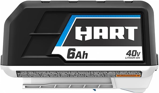 Amazon.com: HART 40V 6.0Ah Lithium Ion Battery, For 40V Outdoor Power ...
