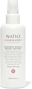 Natio Rosewater Hydration Drench Mineral Face Mist 200 ml, 200 ml : Amazon.com.au: Beauty