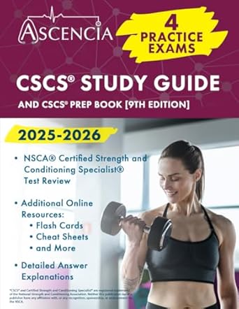 CSCS Study Guide 2025-2026: 4 Practice Exams and CSCS Prep Book: [9th ...