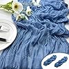 Amazon.com: Booque Valley 2 Pack Glitter Cheesecloth Table Runner 10ft ...