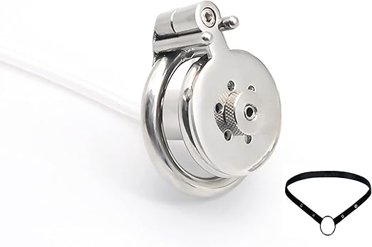 Amazon.com: Ohlinna Stainless Steel Screw Lock Male Chastity Cage with ...