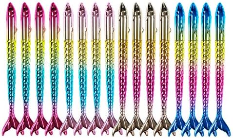 Toyseum 12 x Mermaid Fin Pens, Pretty Party Bag Fillers for Girls Party ...