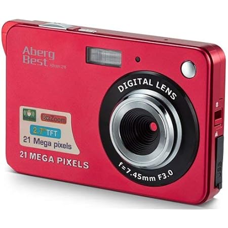 Amazon.com : AbergBest 21 Mega Pixels 2.7" LCD Rechargeable HD Digital ...