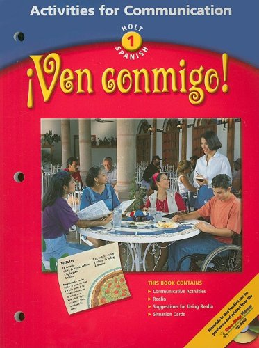 Amazon.com: Activities for Communication, Level 1: Holt Spanish- Ven ...