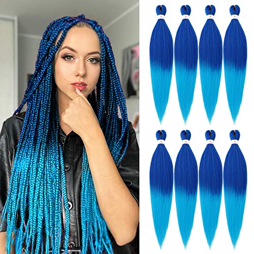 Beyond Beauty 8 Packs Pre Stretched Braiding Hair Synthetic Yaki EZ ...
