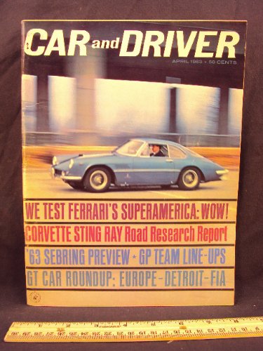 1963 63 April CAR AND DRIVER Magazine (Features: Road Test on Ferrari ...