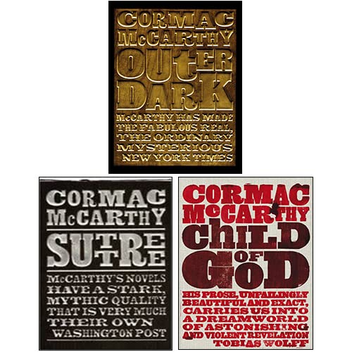 Amazon.com: Cormac McCarthy 3 Books Collection Set (Suttree, Outer Dark ...