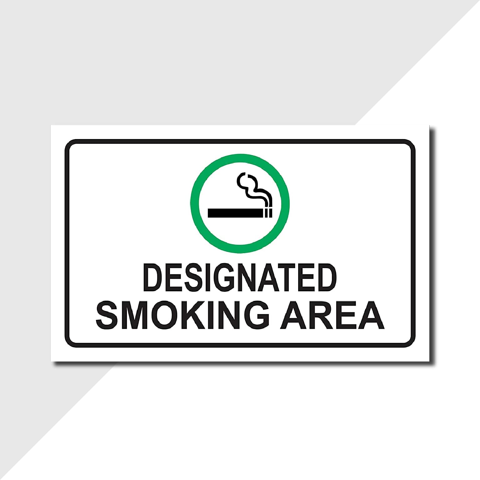Buy BIRD'S MIND Designated Smoking Area Sign Board for Offices ...