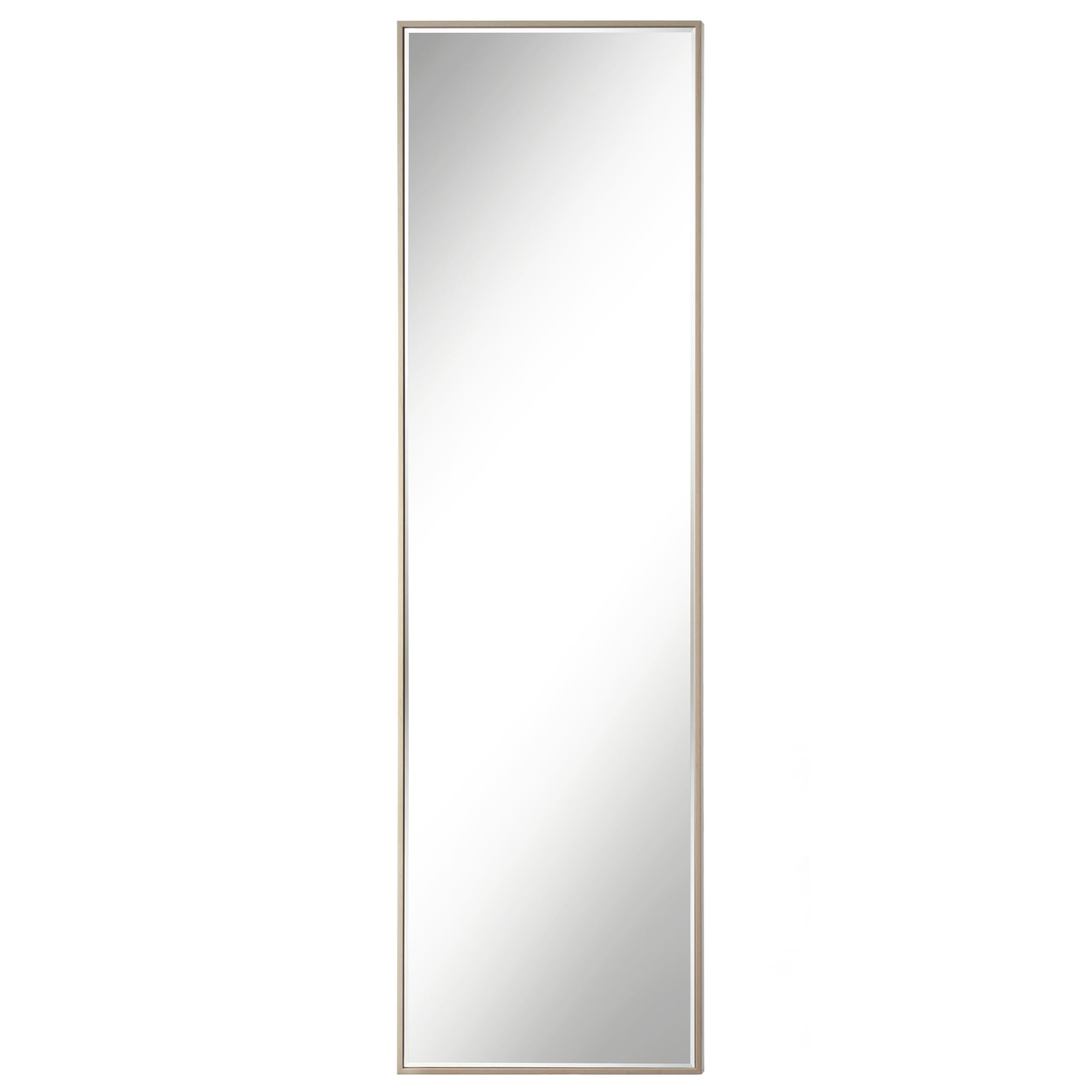 Wall Decorative Mirror with Frame18.46 X 61.77 Inch Color Light Wooden ...