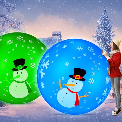 Snapklik.com : Shappy 5FT Giant Light Up PVC Inflatable Christmas Ball ...