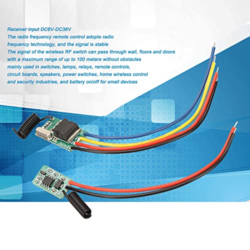 RF Remote Control Switch Kit, Including DC6V to 36V Receiver and DC5V ...