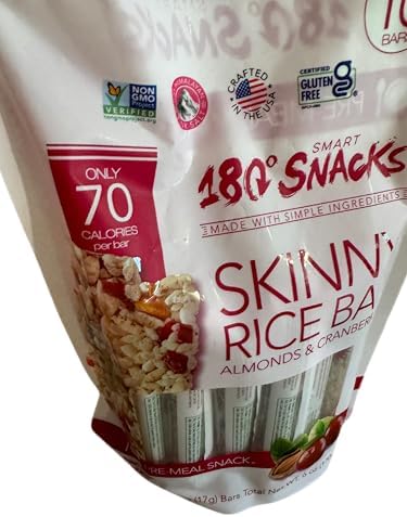 Amazon.com: Smart Snacks Skinny Rice Bar, Almonds & Cranberries, 6 Oz ...