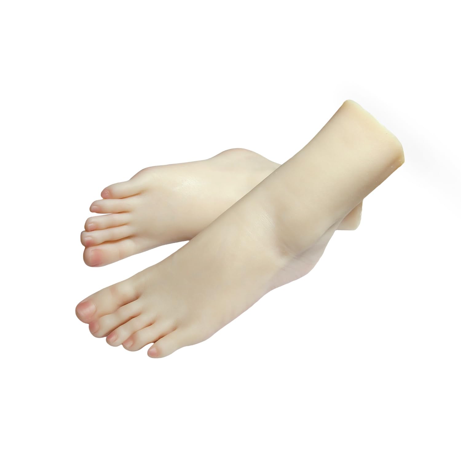 Fake Foot Female Silicone Foot Mannequin, With Nail Real Skin Texture ...