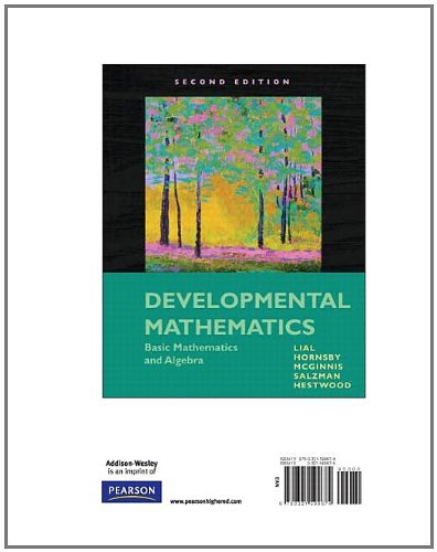 Developmental Mathematics: Basic Mathematics and Algebra, Books a La ...