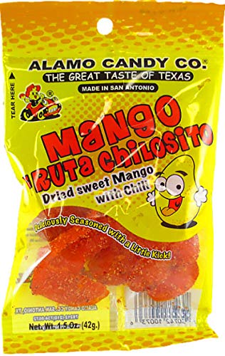 Amazon.com: Alamo Candy Mango Fruta Chilosito - Dried Mango With Chili ...