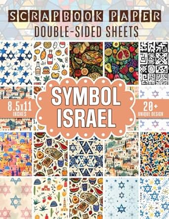 Symbol Israel Scrapbook Paper: Israel-themed paper for crafting ...