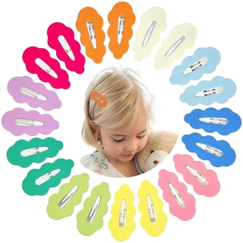 Amazon.com: 40 PCS Cute Toddler Snap Hair Clips with Flower Patterns ...