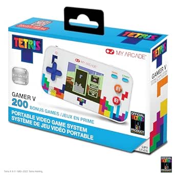 Amazon.com: My Arcade Tetris Gamer V: Tetris Game preloaded with 200 ...