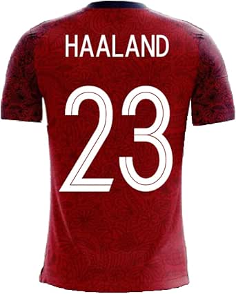 Amazon.com: Norway 2022-2023 Home Concept Football Kit (Airo) (Erling ...