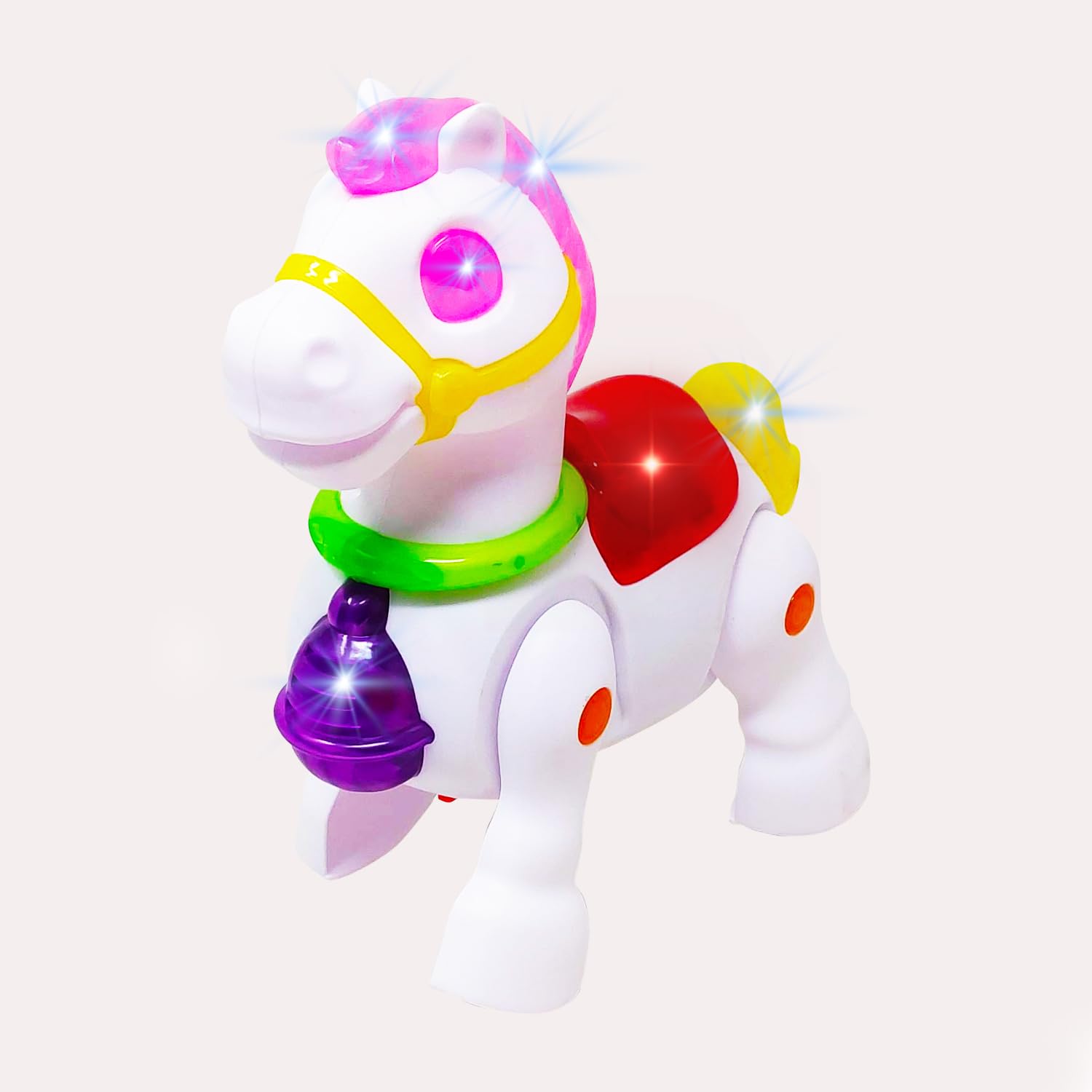 Buy PARTEET Walking Musical Pony Horse Toy with Lights and Realistic ...