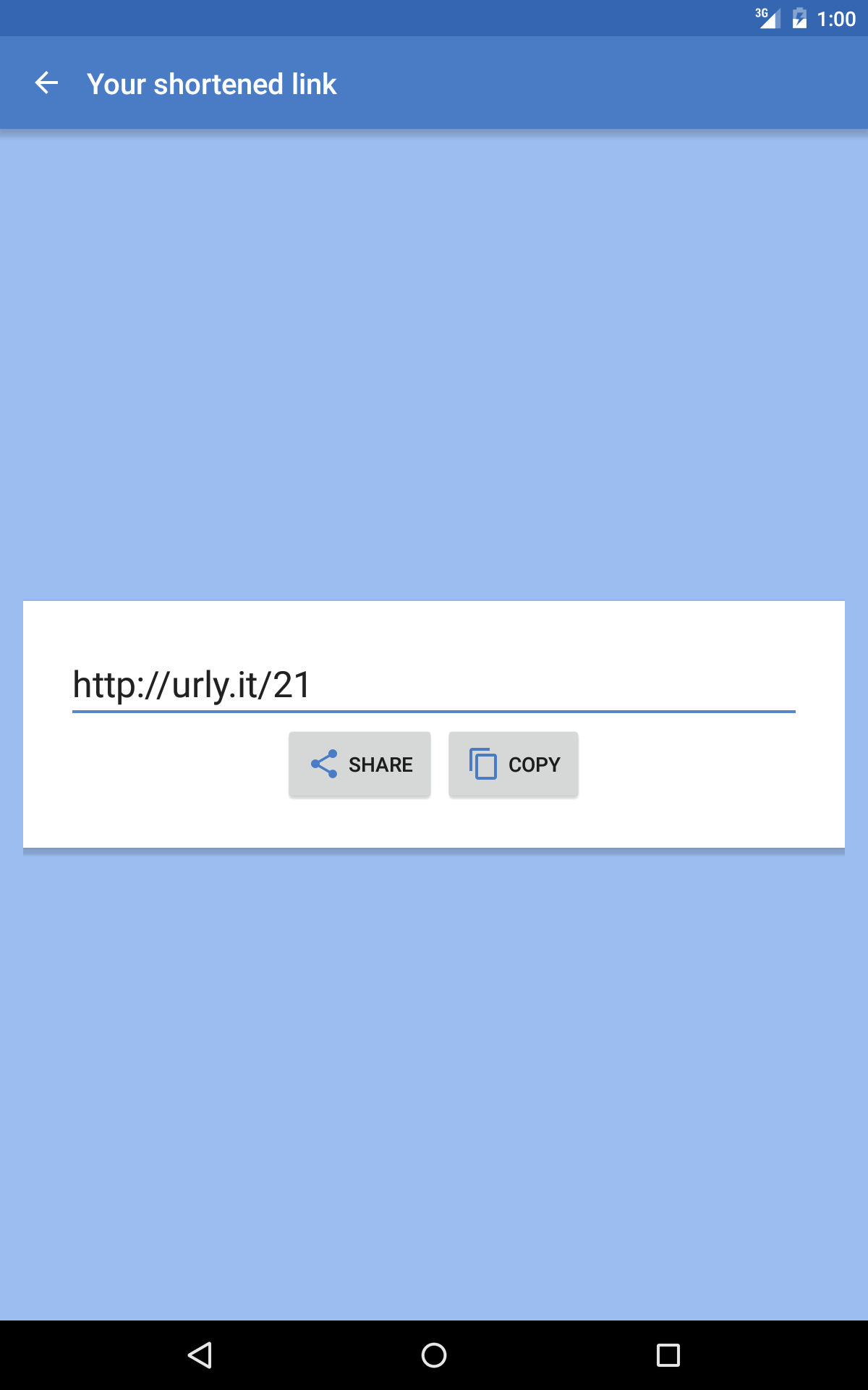 Urly - Shorten your links - App on the Amazon Appstore