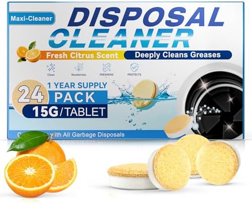 Amazon.com: Maxi-Cleaner Garbage Disposal Cleaner Deodorizer Tablets 24 ...