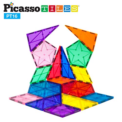 Snapklik.com : 16 Piece Magnetic Building Block Set Geometry Shape ...