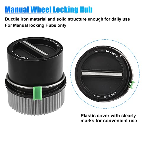 Snapklik.com : 1 Pair 4WD Front Manual Wheel Locking Hub 1C3Z-3B396-DA ...