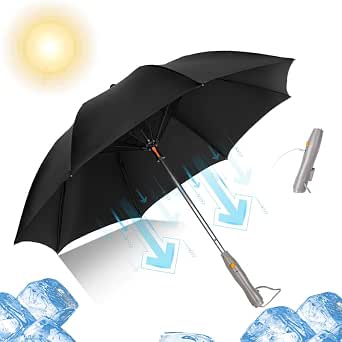 Amazon.com: EKKOA Umbrella with Fan and Mist Spray,3 in 1 Umbrella with ...
