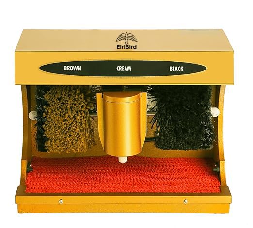 ELRIBIRD Automatic Shoe Shining/Polish Machine (Gold) : Amazon.in ...