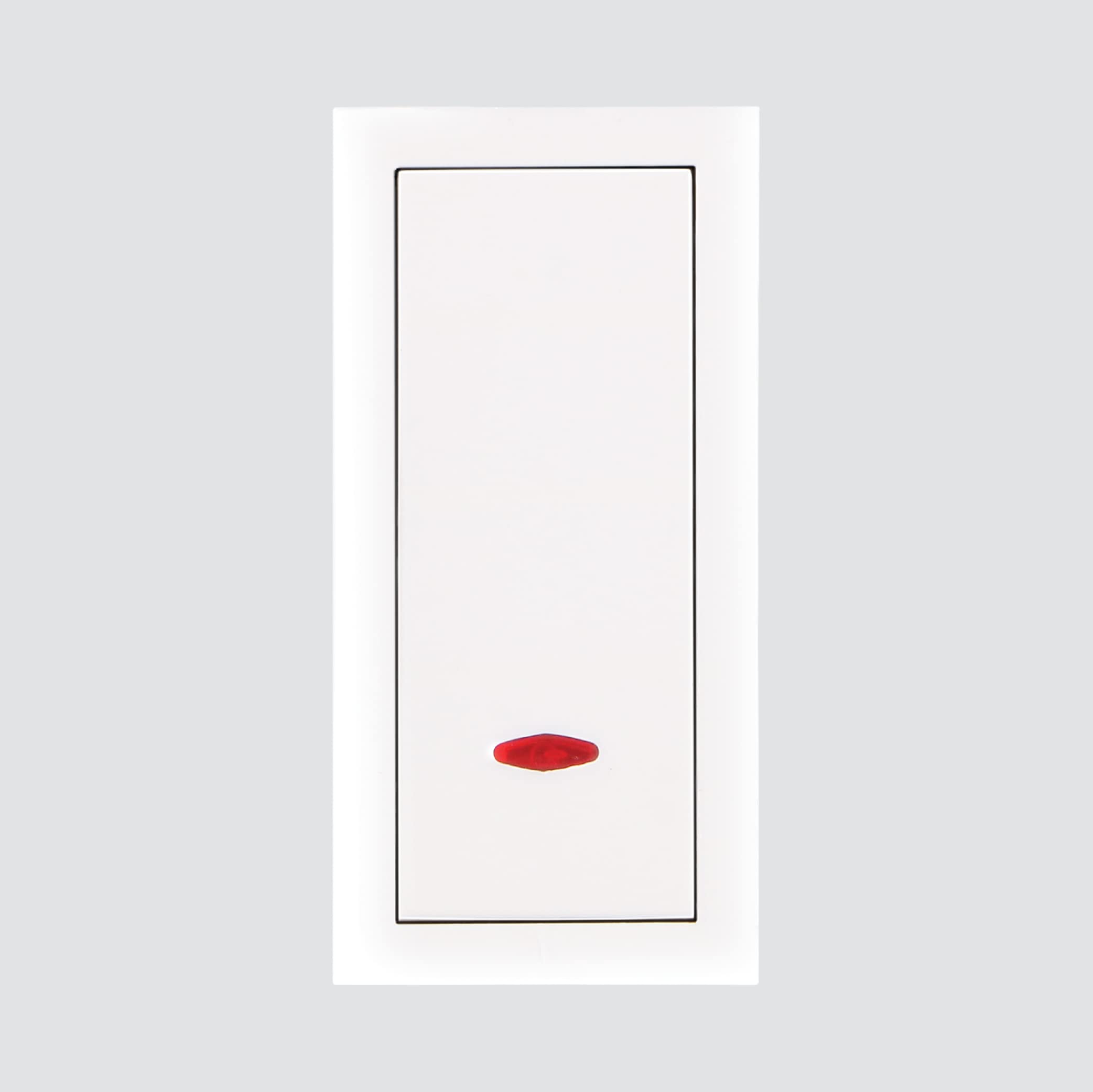 Buy Kolors 6A, 1 Module, 1 Way Switch With Neon [White] [Selekt] [Flat ...