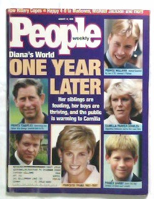 People Magazine August 31, 1998 Princess Diana: People Weekly Magazine ...