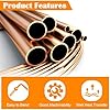 Amazon.com: YuJingKey Copper Tubing 1/8" OD x 5 Ft, 99.9% C12200 ASTM ...